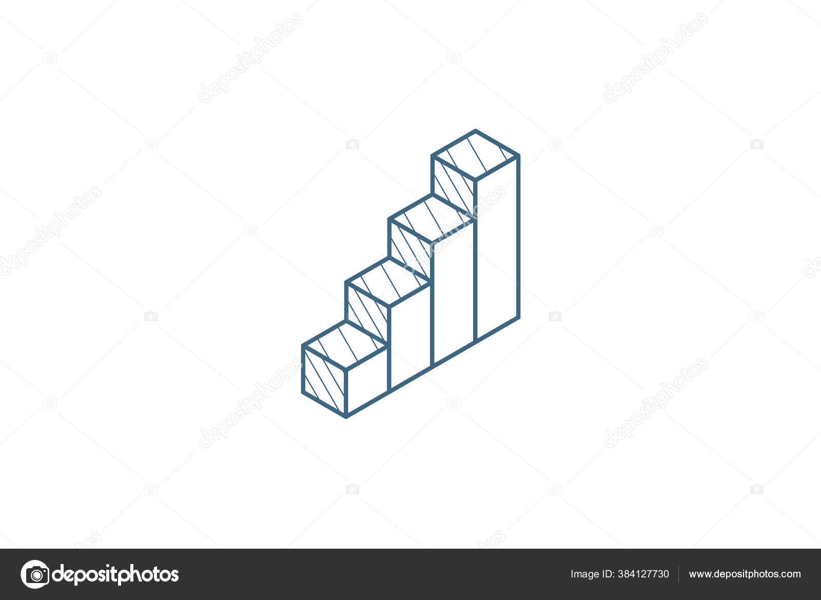 Mobile Network Signal Isometric Icon Vector Illustration Isolated Line ...