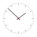 Clock Icon Minimalistic Flat Style Timer White Background Business ...