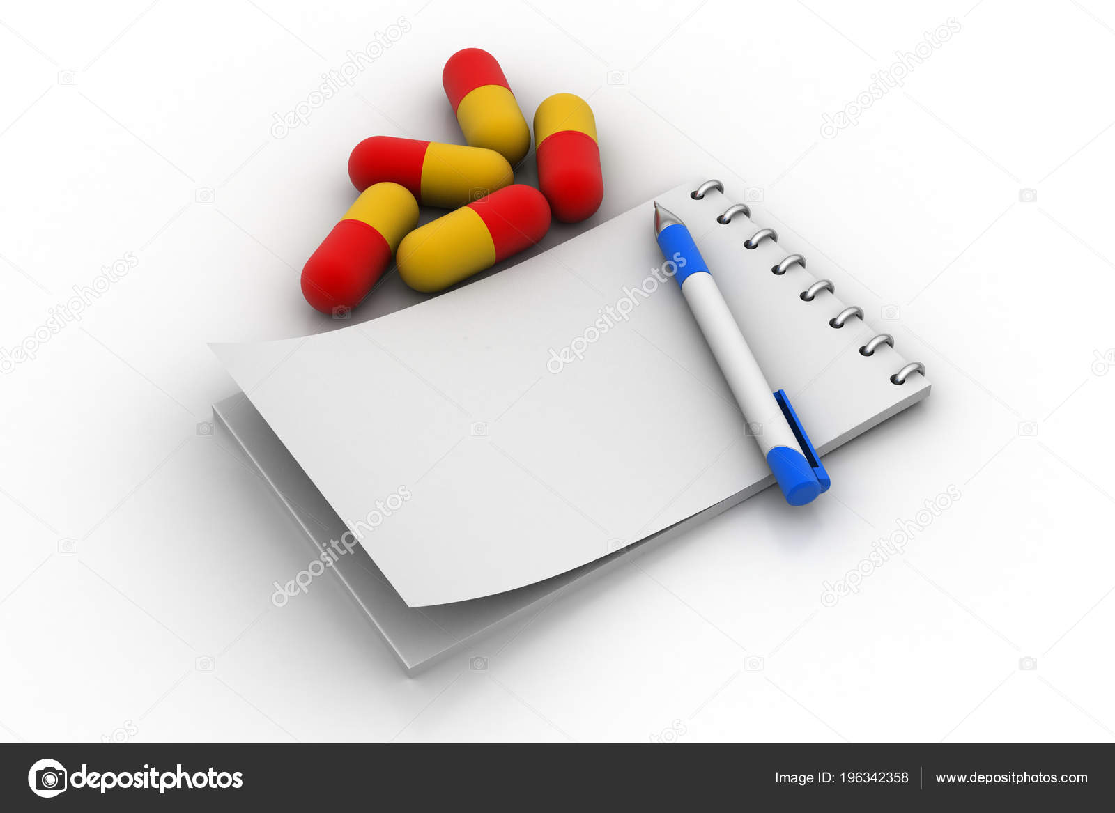 Note Pad Capsules — Stock Photo © manojmadhu144@gmail.com #196342358