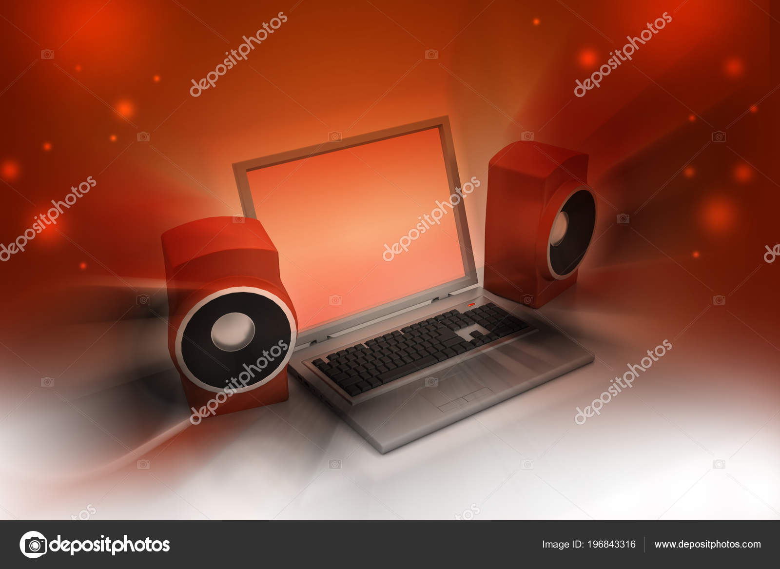Laptop Sound System — Stock Photo © manojmadhu144@gmail.com #196843316
