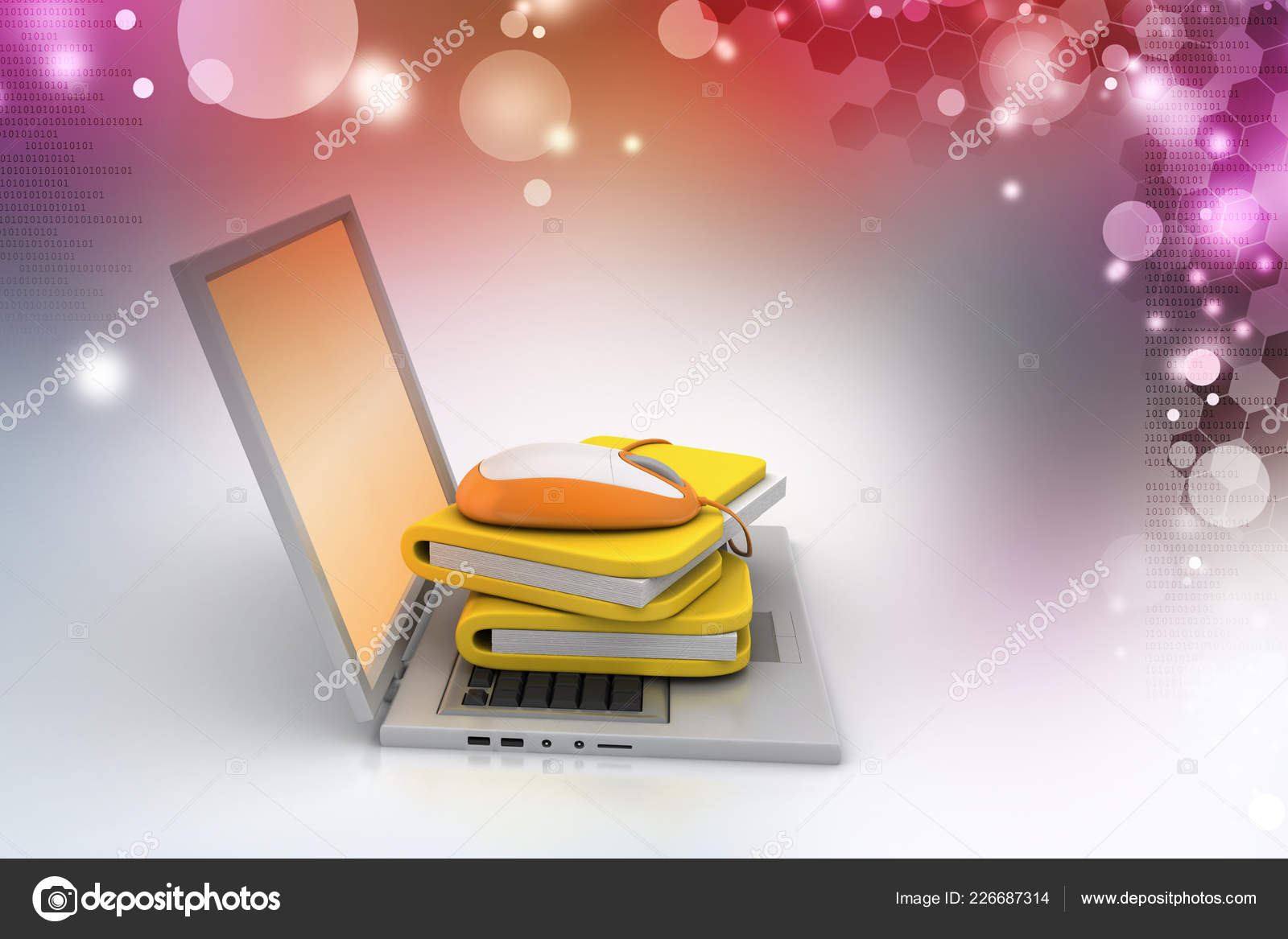 Illustration Mouse File Folder Stock Photo by ©manojmadhu144@gmail.com ...