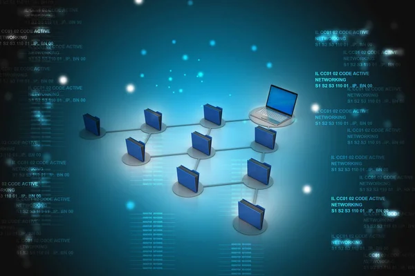 Illustration File Transfer Concept Color Background Stock Photo by ...