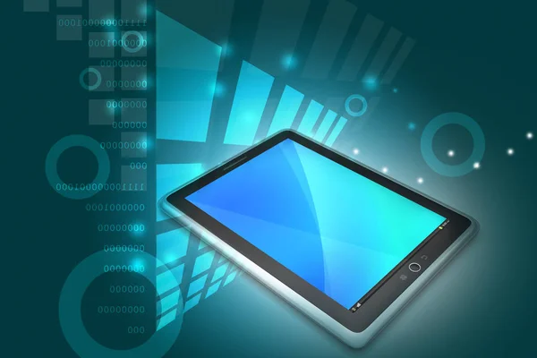 3D illustration of Touch screen tablet computer - Stock Image - Everypixel