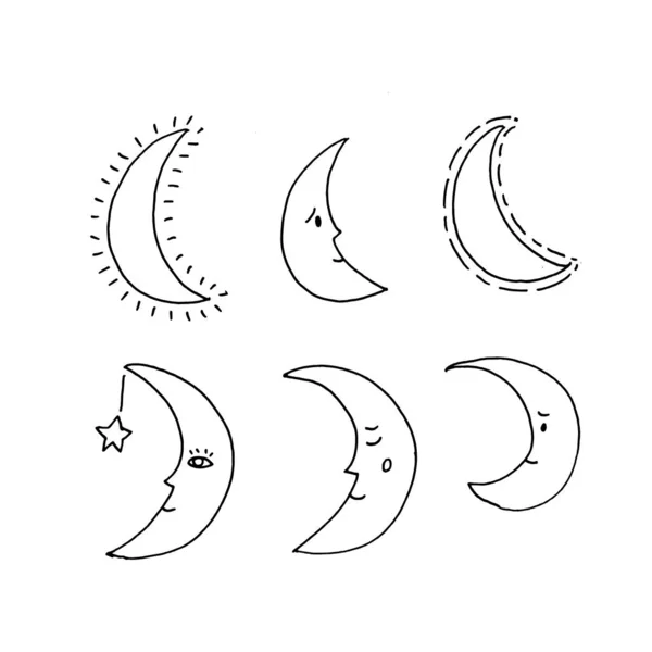 100,000 Moon phases tattoo Vector Images | Depositphotos