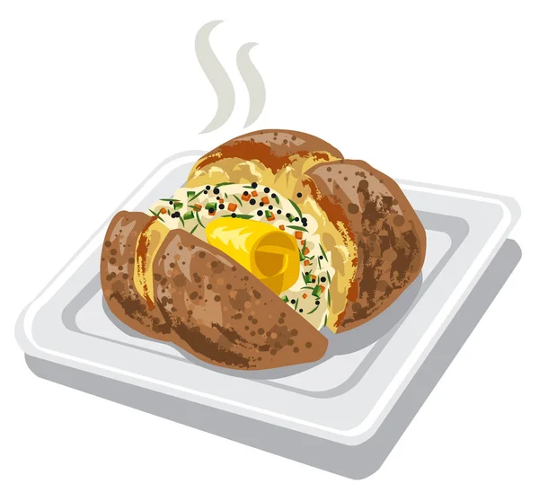 18,502,034 Baked potato Vector Images | Depositphotos