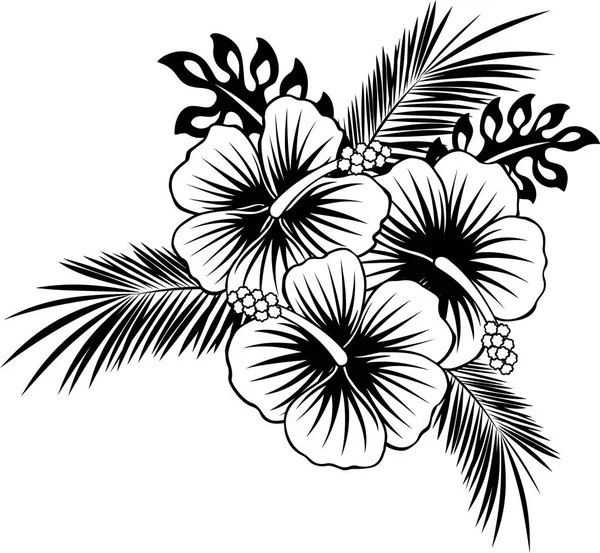 Bunga Raya Clipart Black And White