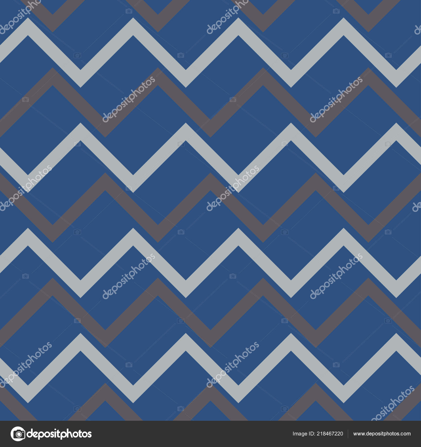 Blue Geometric Seamless Pattern Wallpapers Textile Fabrics Stock Vector ...