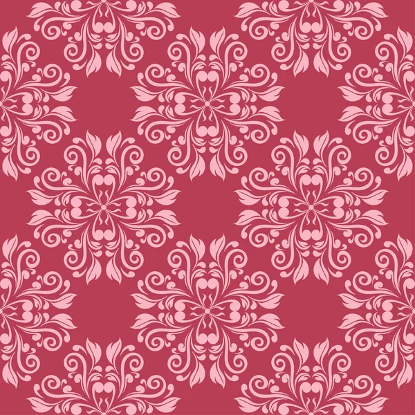 Floral Design Red Background Seamless Pattern Textile Wallpapers Stock ...