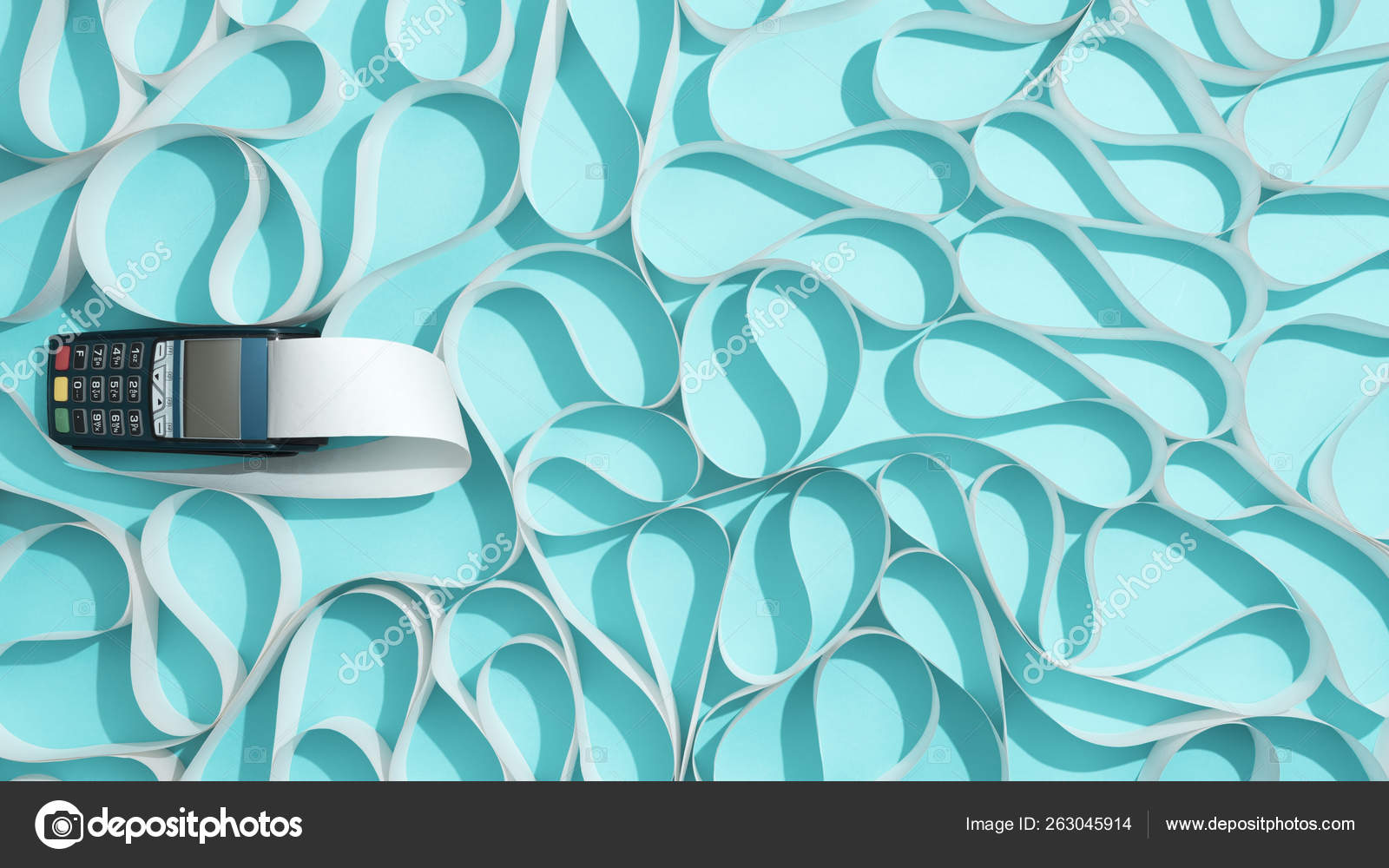 POS terminal with very long receipt — Stock Photo © stokkete #263045914