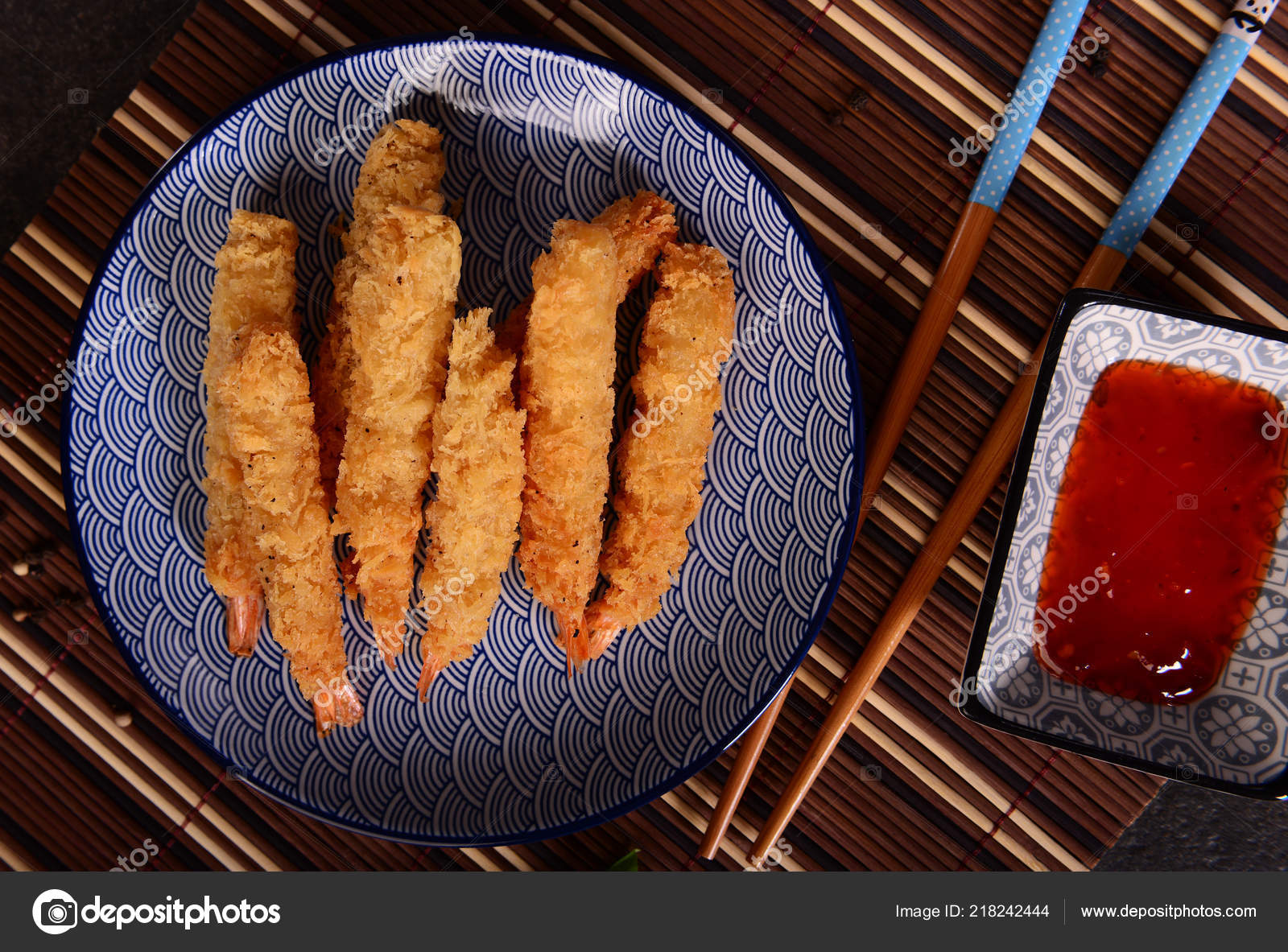 Fried Shrimps Sticks Crispy Coating — Stock Photo © kwasny222 #218242444