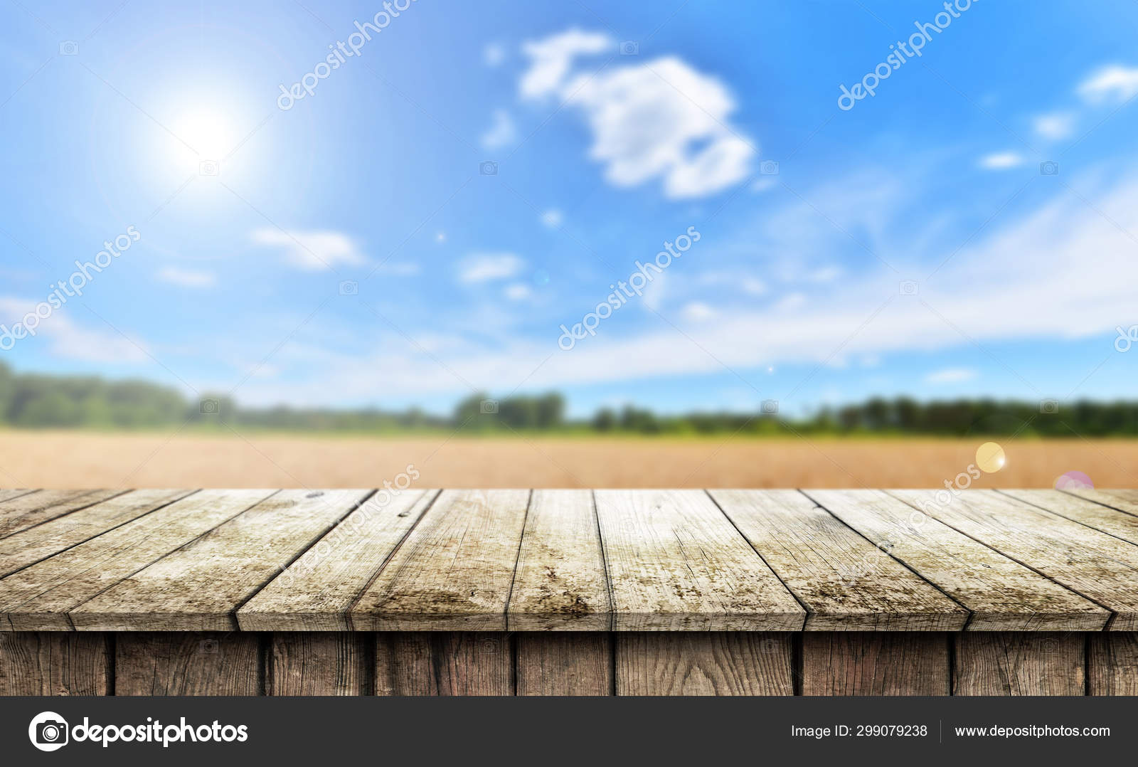 Latar belakang tabel kayu kosong — Foto Stok © kwasny222 #299079238