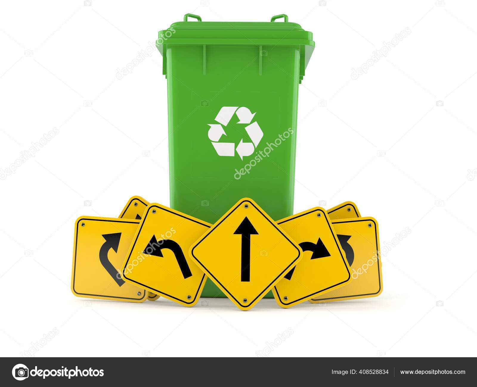 Dustbin Road Signs Stock Photo by ©Talaj 408528834