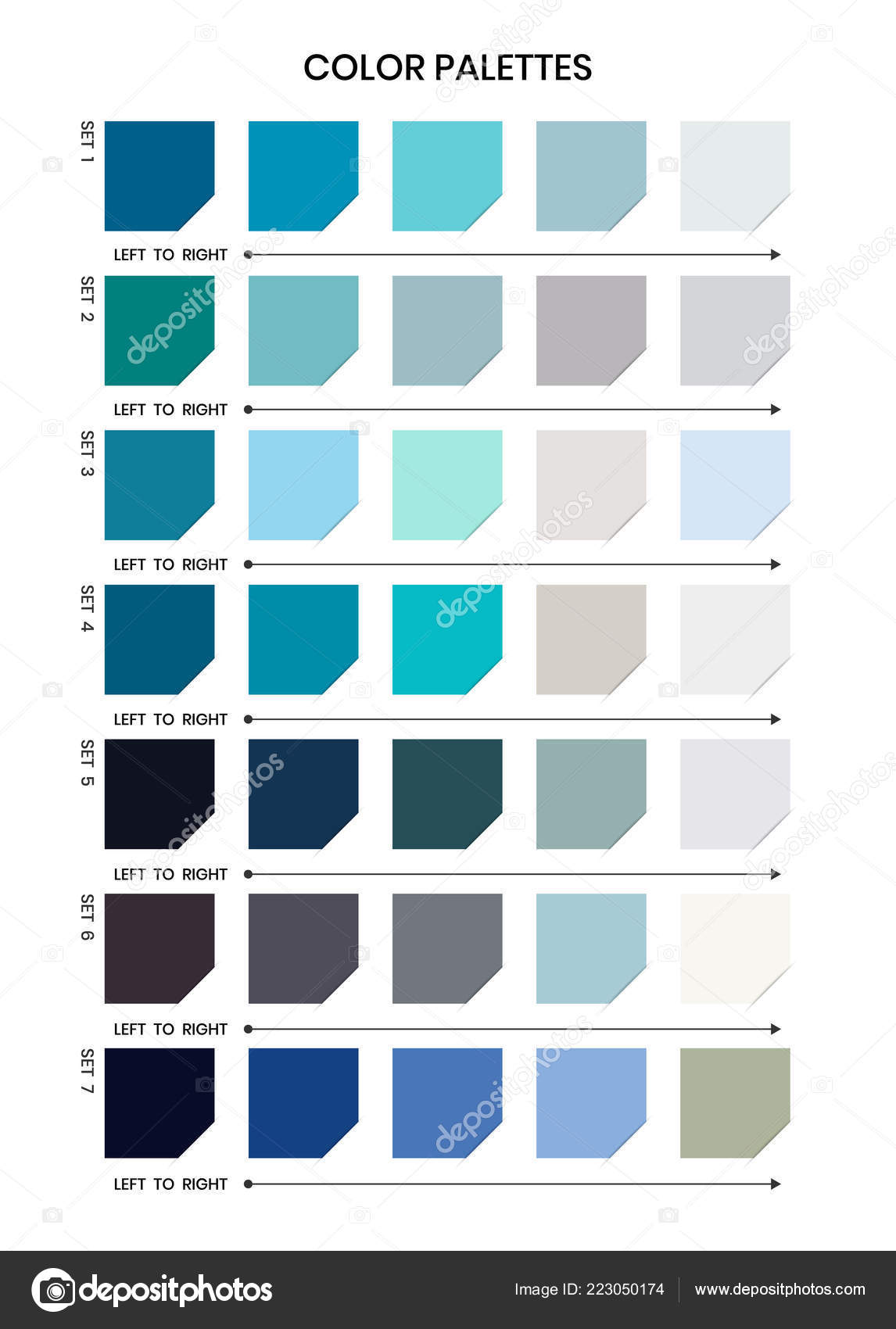 Image vectorielle Palette Couleurs Design Vectoriel par ...