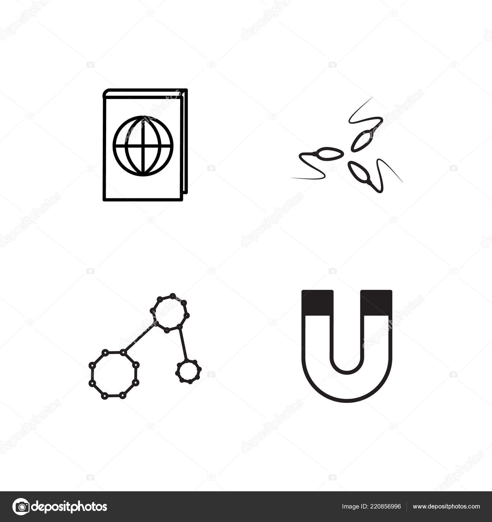 Science Simple Outlined Icons Set Stock Vector Image by ©sulikns #220856996