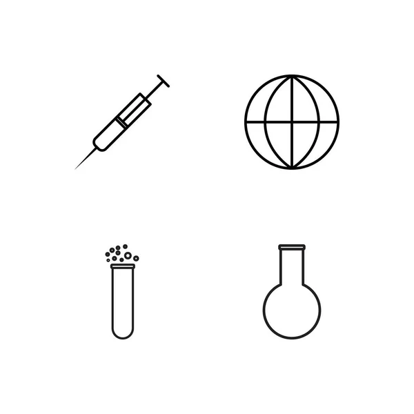 Science Simple Outlined Icons Set Stock Vector by ©sulikns 220862422