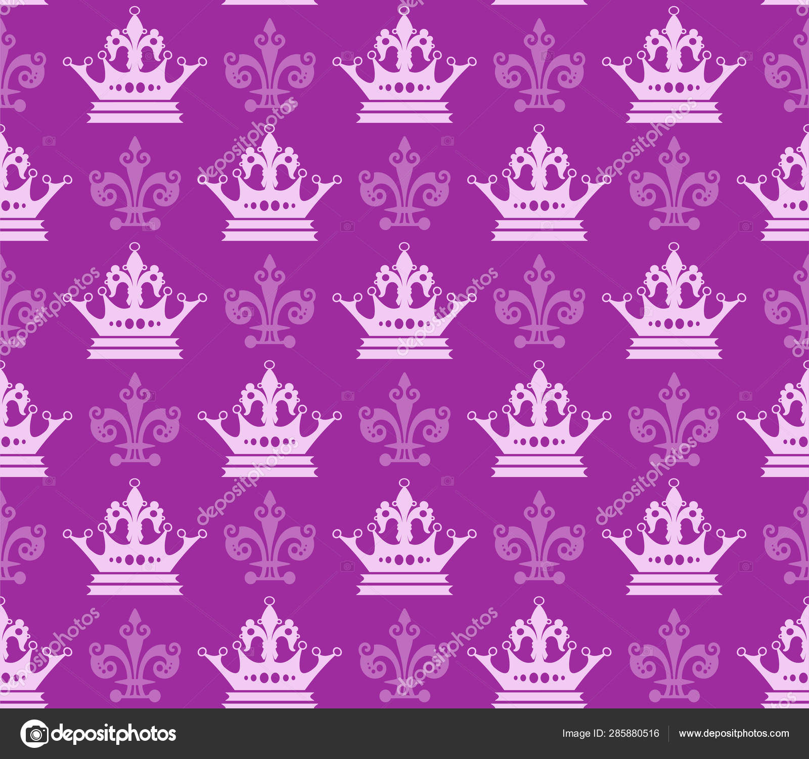 Purple Background Wallpaper Seamless Pattern Background Wallpaper Royal ...