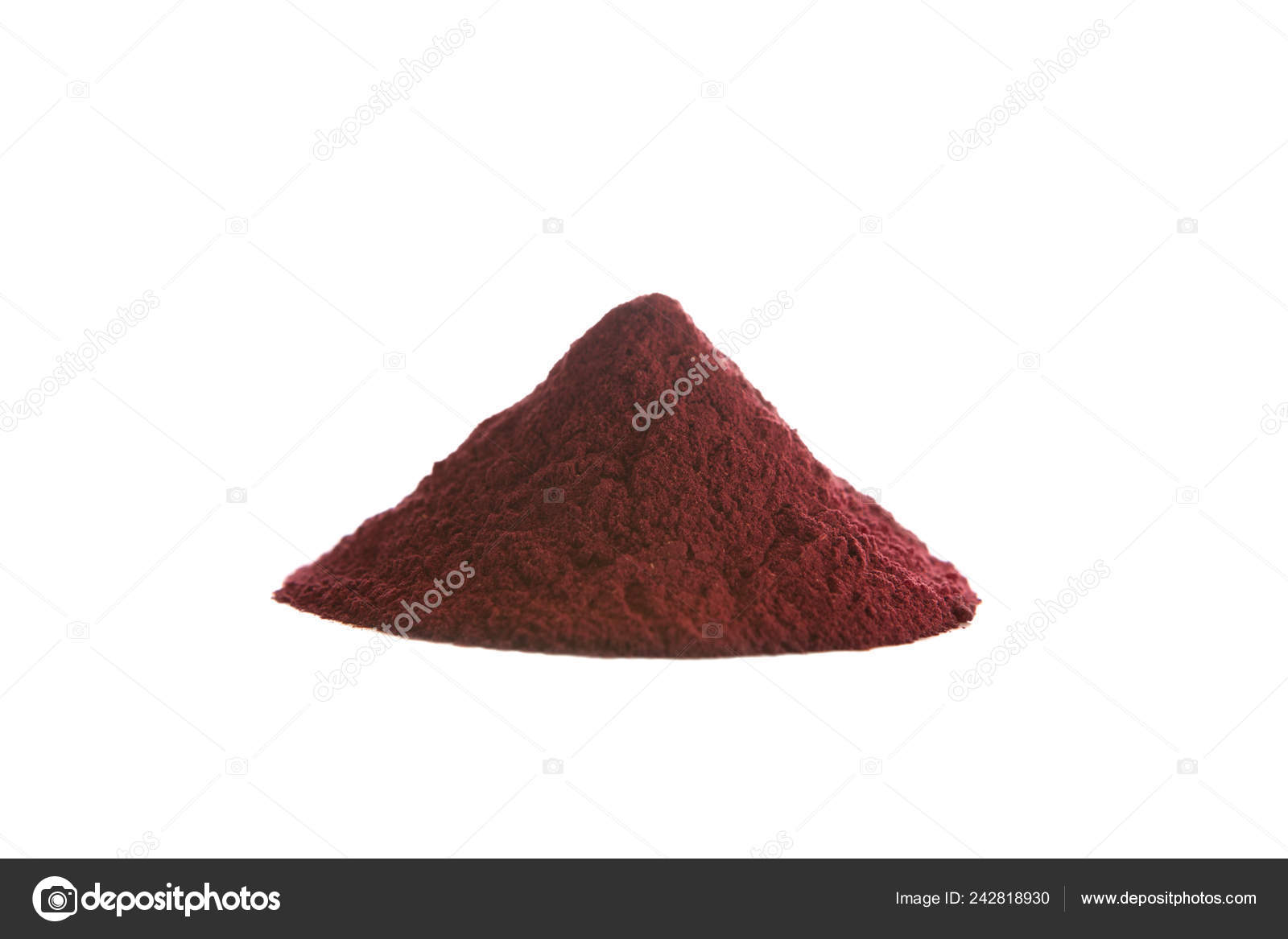 Hibiscus Flower Powder Isolated White High Antioxidants Amino Acids ...