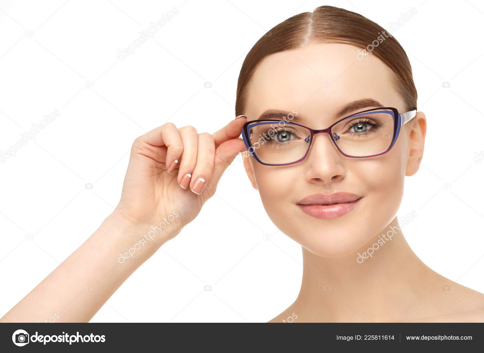 Woman Glasses Fashion Model Eyeglasses Correction Vision Advertising ...