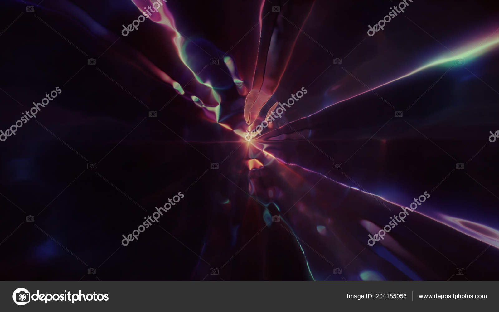 Rendering Space Flight Another Dimension Wormhole Time Space Bright ...