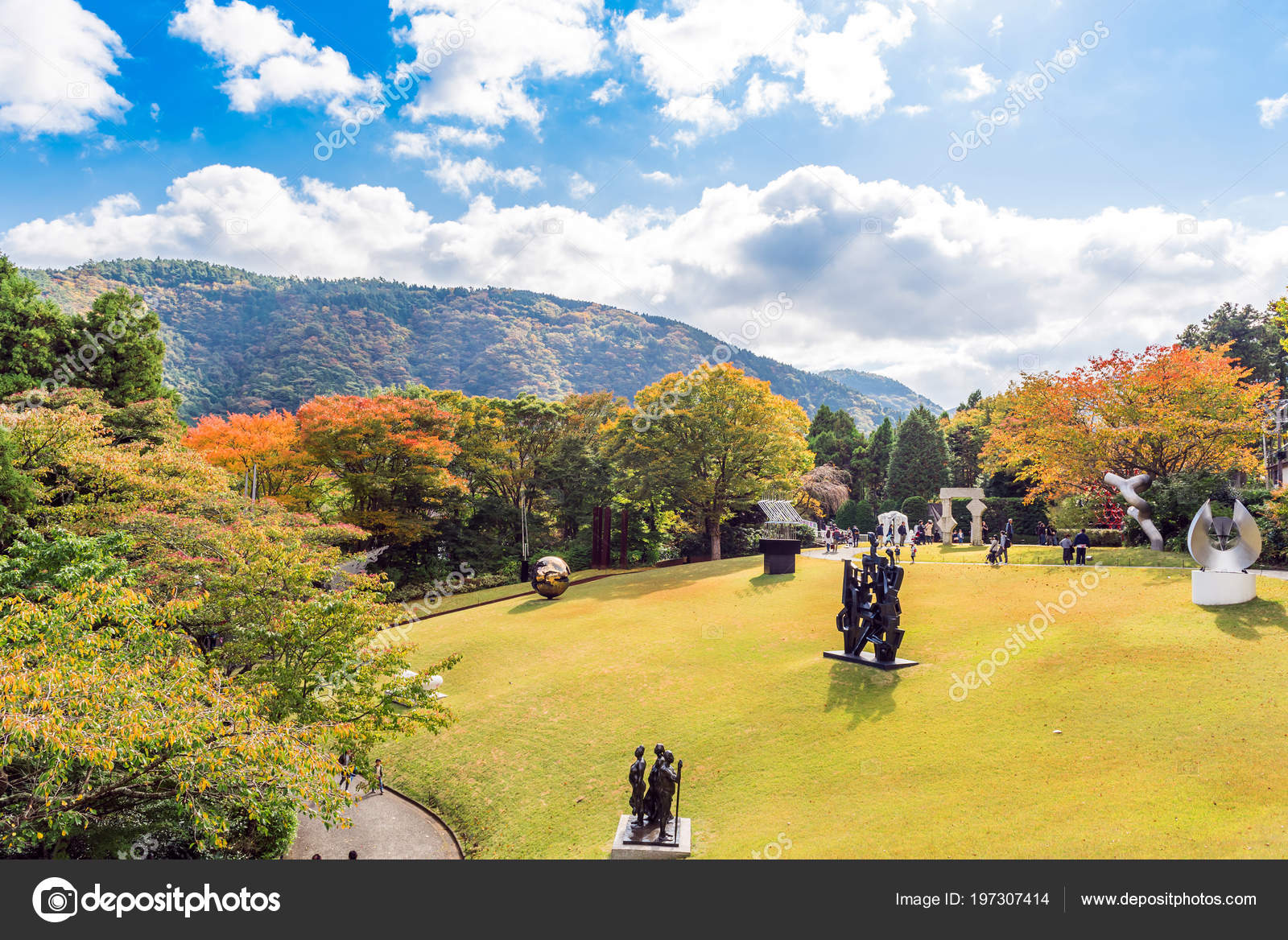 Hakone Japan November 2017 Sculptures Open Air Museum Copy Space ...