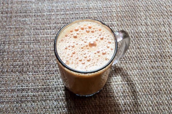 Teh Tarik Pulled Tea Famous Sweet Milk Tea Malaysia Bubble Stock Photo ...