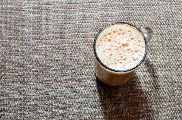 Teh Tarik Pulled Tea Famous Sweet Milk Tea Malaysia Bubble Stock Photo ...