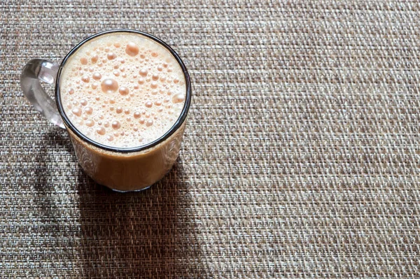 Teh Tarik Pulled Tea Famous Sweet Milk Tea Malaysia Bubble Stock Photo ...