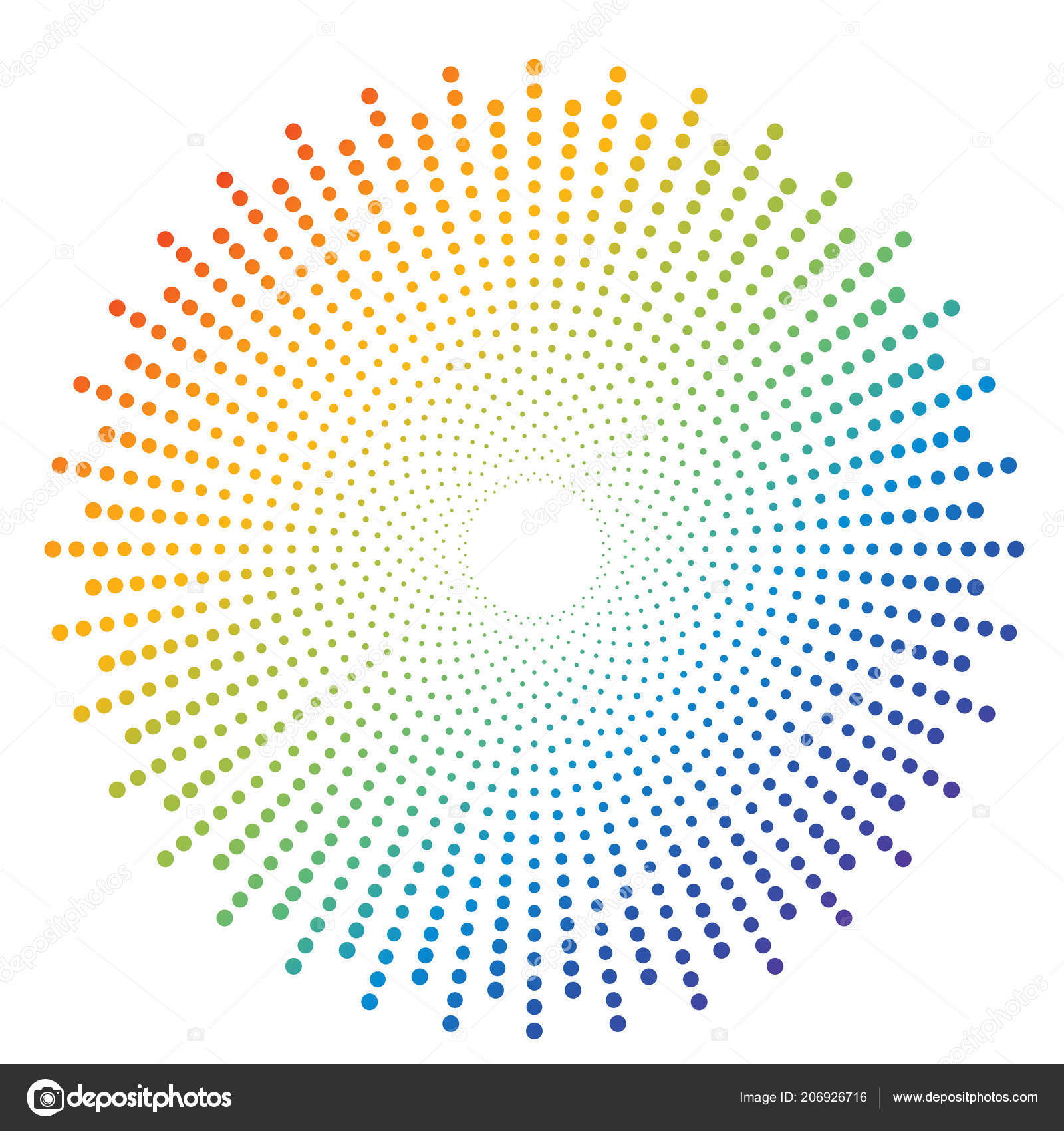 Rainbow Dots Background