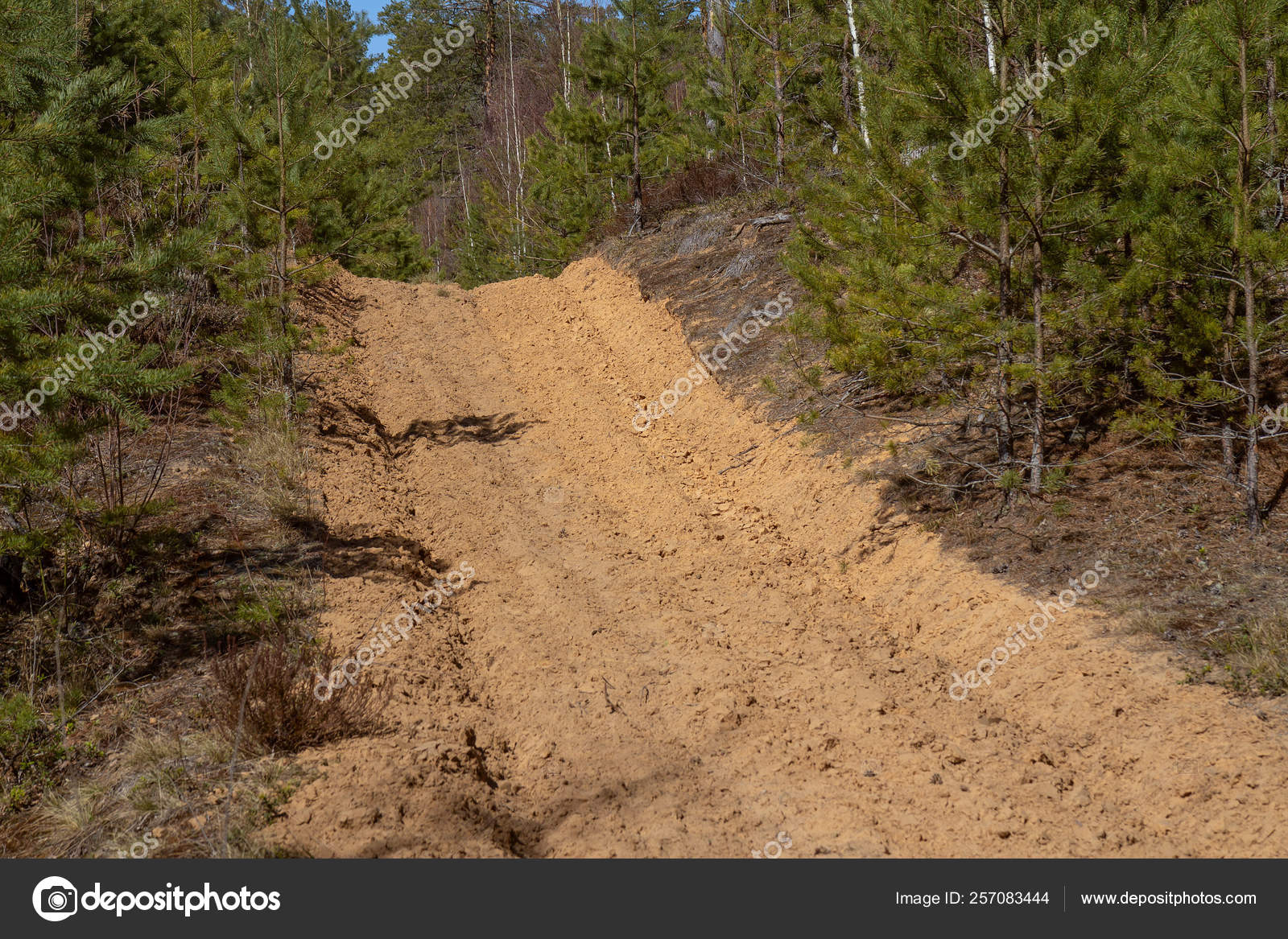Fire-fighting ploughing, mineralized strip — Stock Photo © lana137 ...