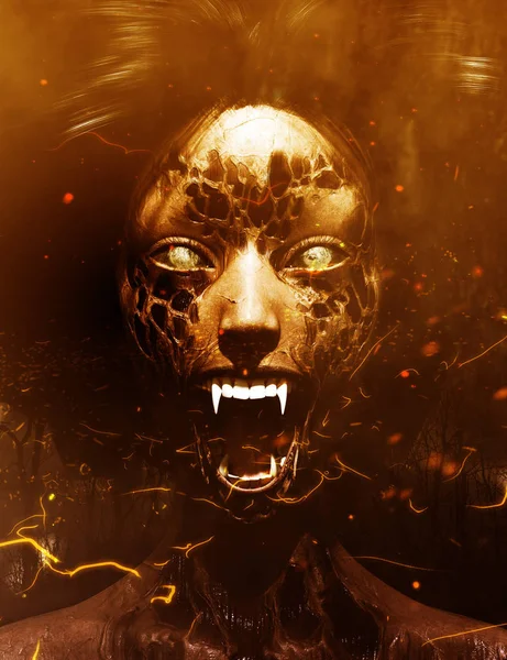 Demon woman scream Stock Photos, Royalty Free Demon woman scream Images ...