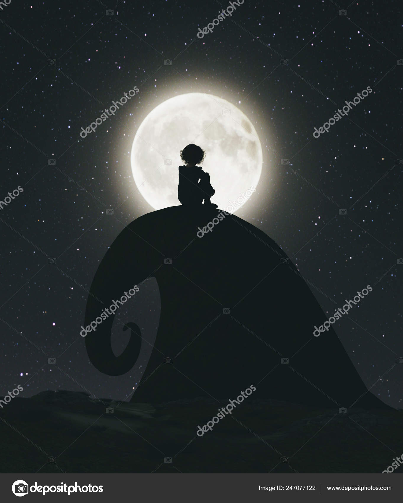 Alone Moon And Girl