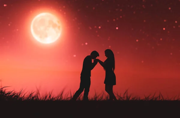 20 Couples in moonlight Stock Photos, Couples in moonlight Images ...