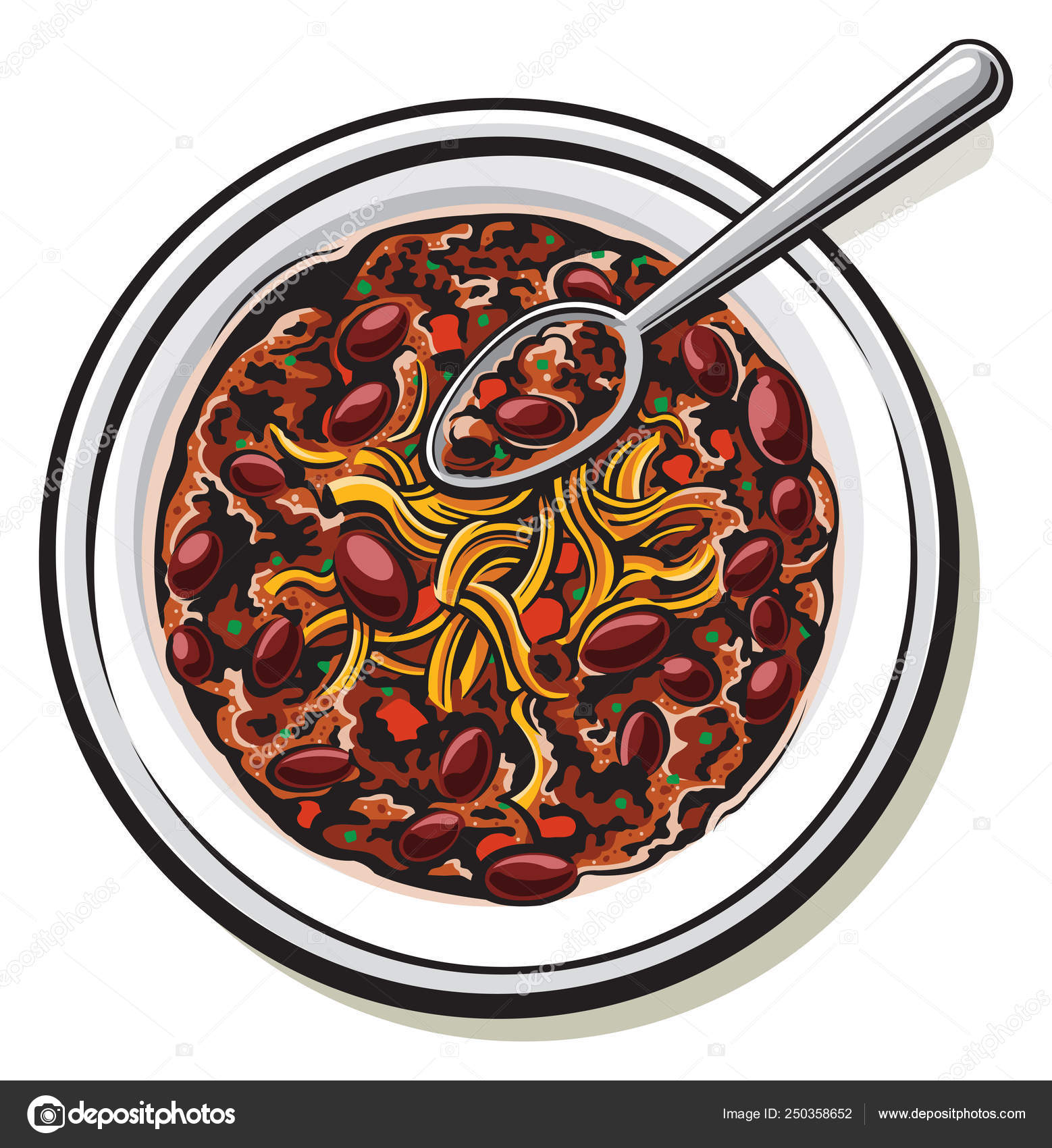 Pot Of Chili Cartoon