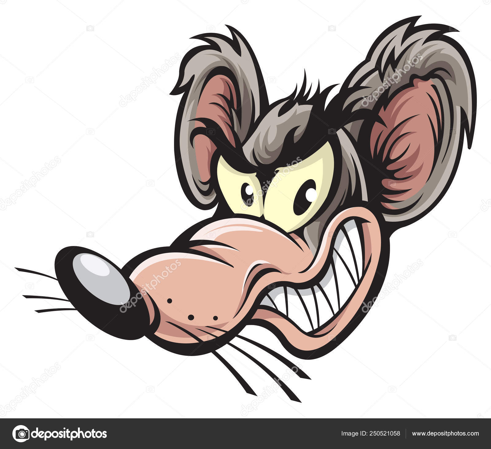 Cartoon Rat Head
