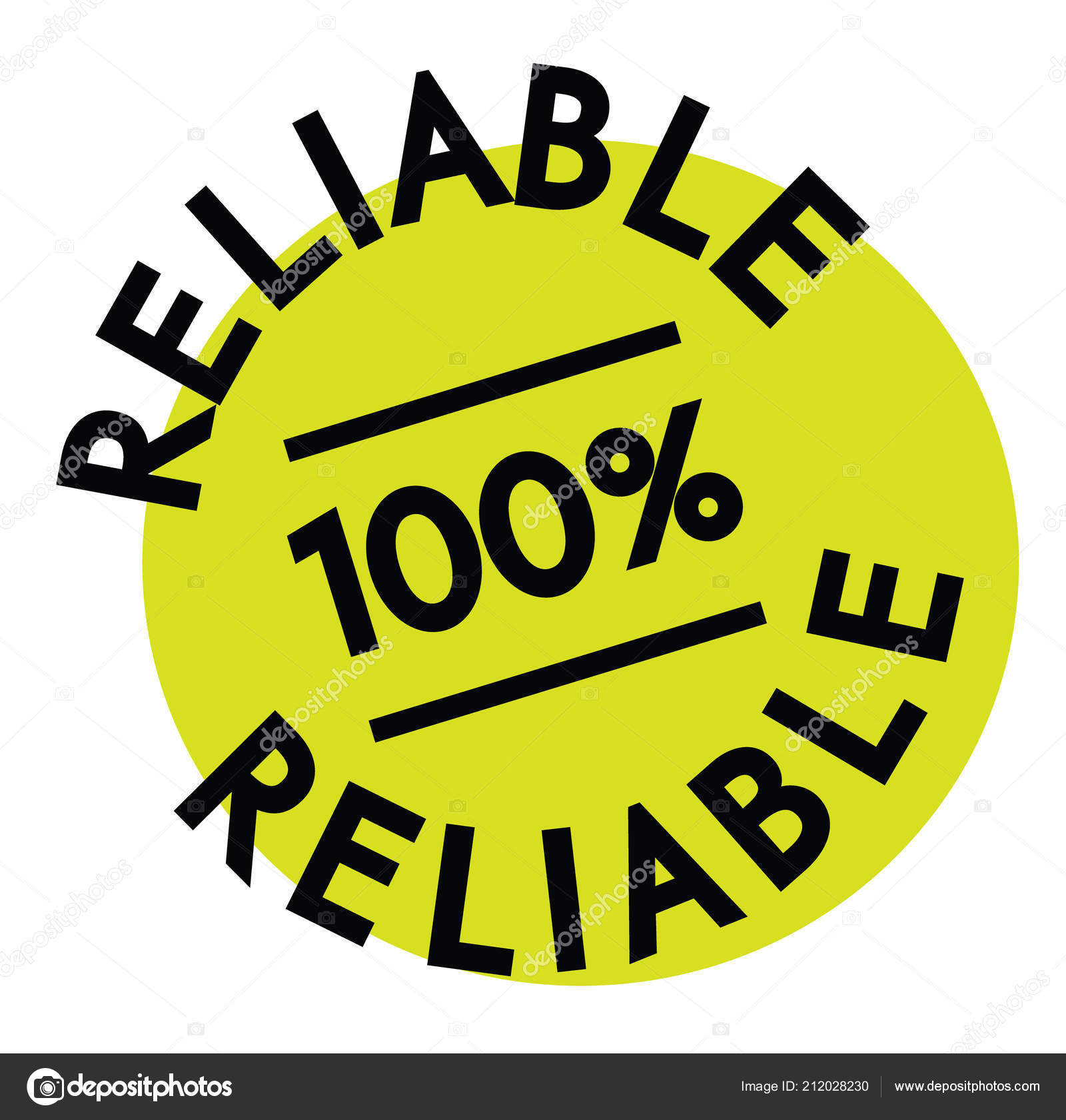 Reliable rubber stamp — Stock Vector © lkeskinen0 #212028230