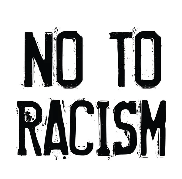 No to racism stamp on white Stock Vector by ©lkeskinen0 212095258
