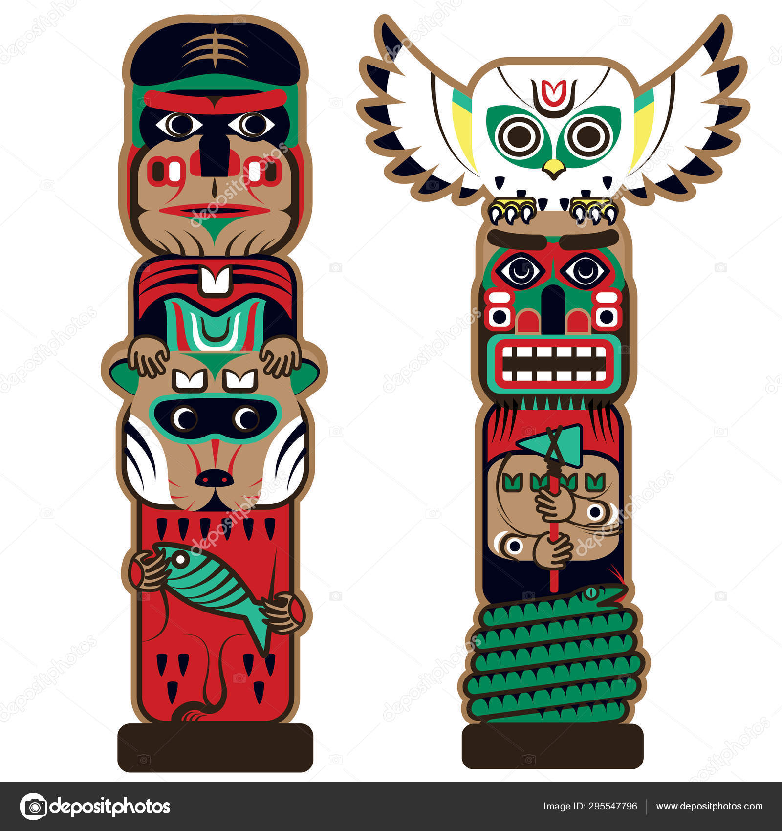 Totem Pole Designs To Color
