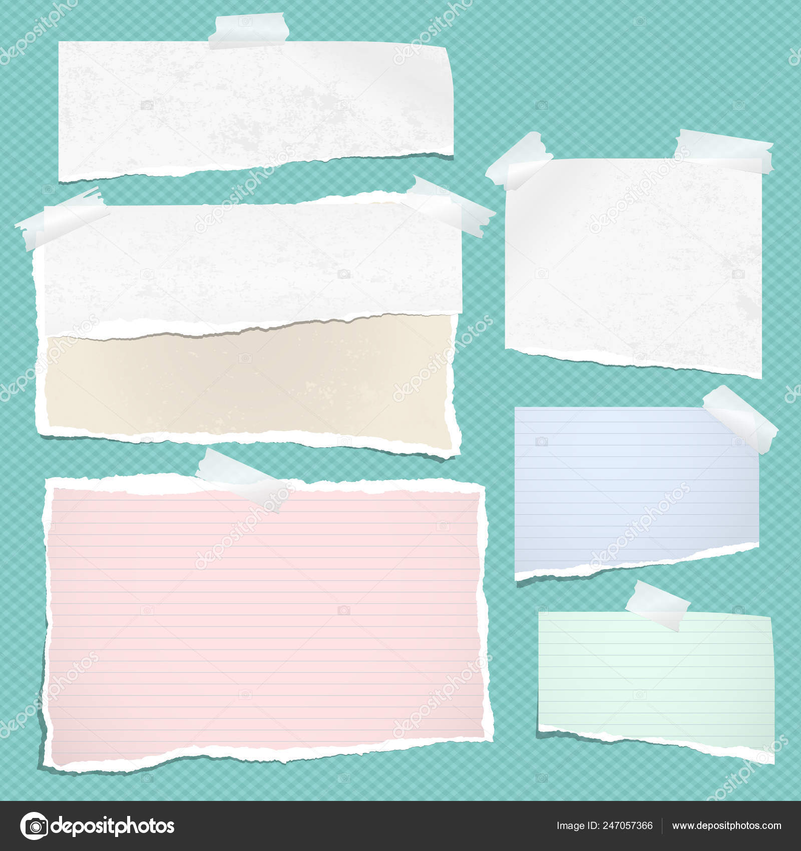 Torn Note Paper Vector