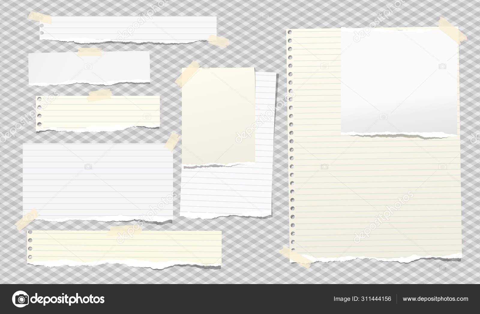 Torn Yellow Notebook Paper