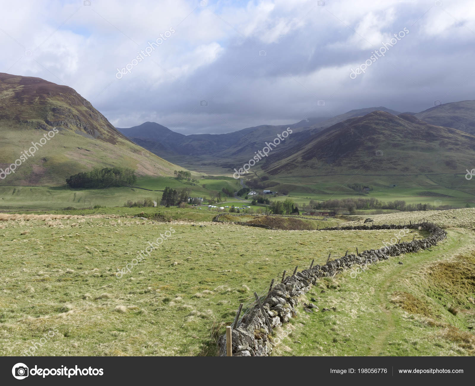 Spittal Glenshee Pertshire Seen Cateran Trail Scotland May Stock Photo ...