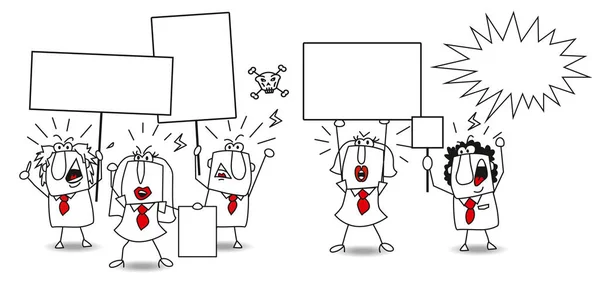 Cheering crowd cartoon Vector Images | Depositphotos