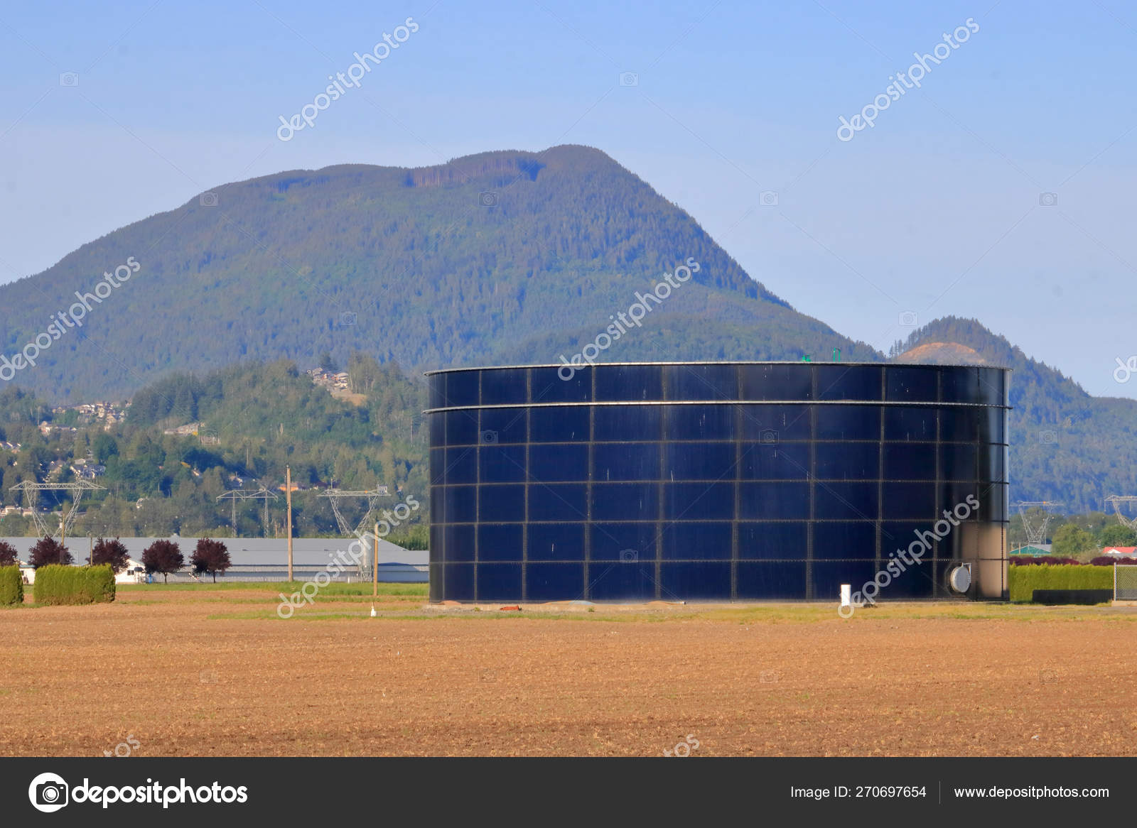 Wide View Huge Manure Holding Tank Used Storing Liquid Manure Stock ...
