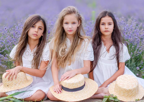 Portrait of three girlfriends on the nature Stock Photo by ©zagorodnaya ...
