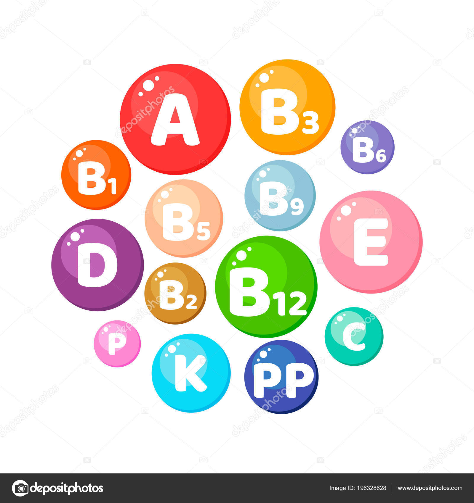 Vector illustration. Infographics. Circle. Vitamins, minerals ...