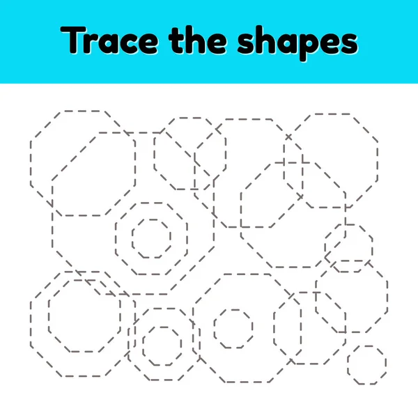 Educational tracing worksheet for kids kindergarten, preschool and ...