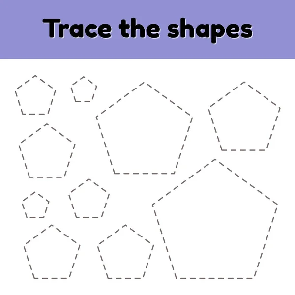 Educational tracing worksheet for kids kindergarten, preschool and ...