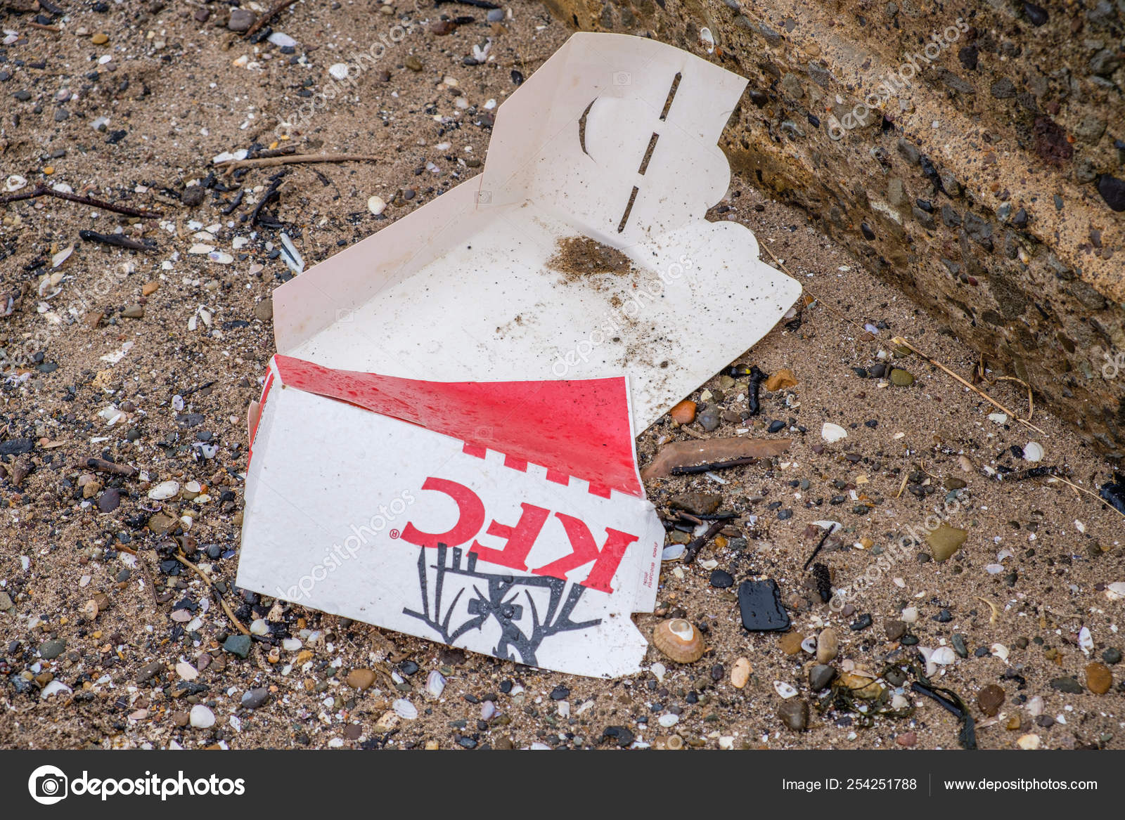 Waste From Kentucky Fried Chicken (KFC) Food Chain being Discard ...