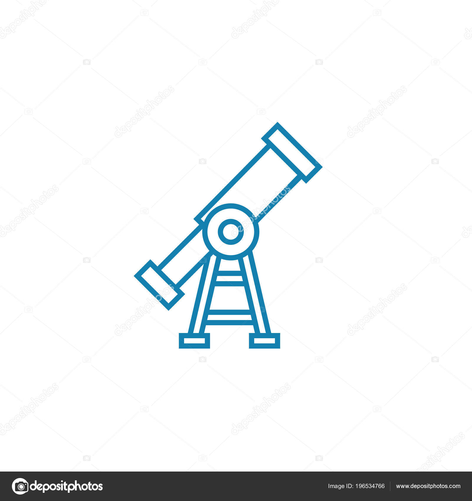 Long-term perspective linear icon concept. Long-term perspective line ...