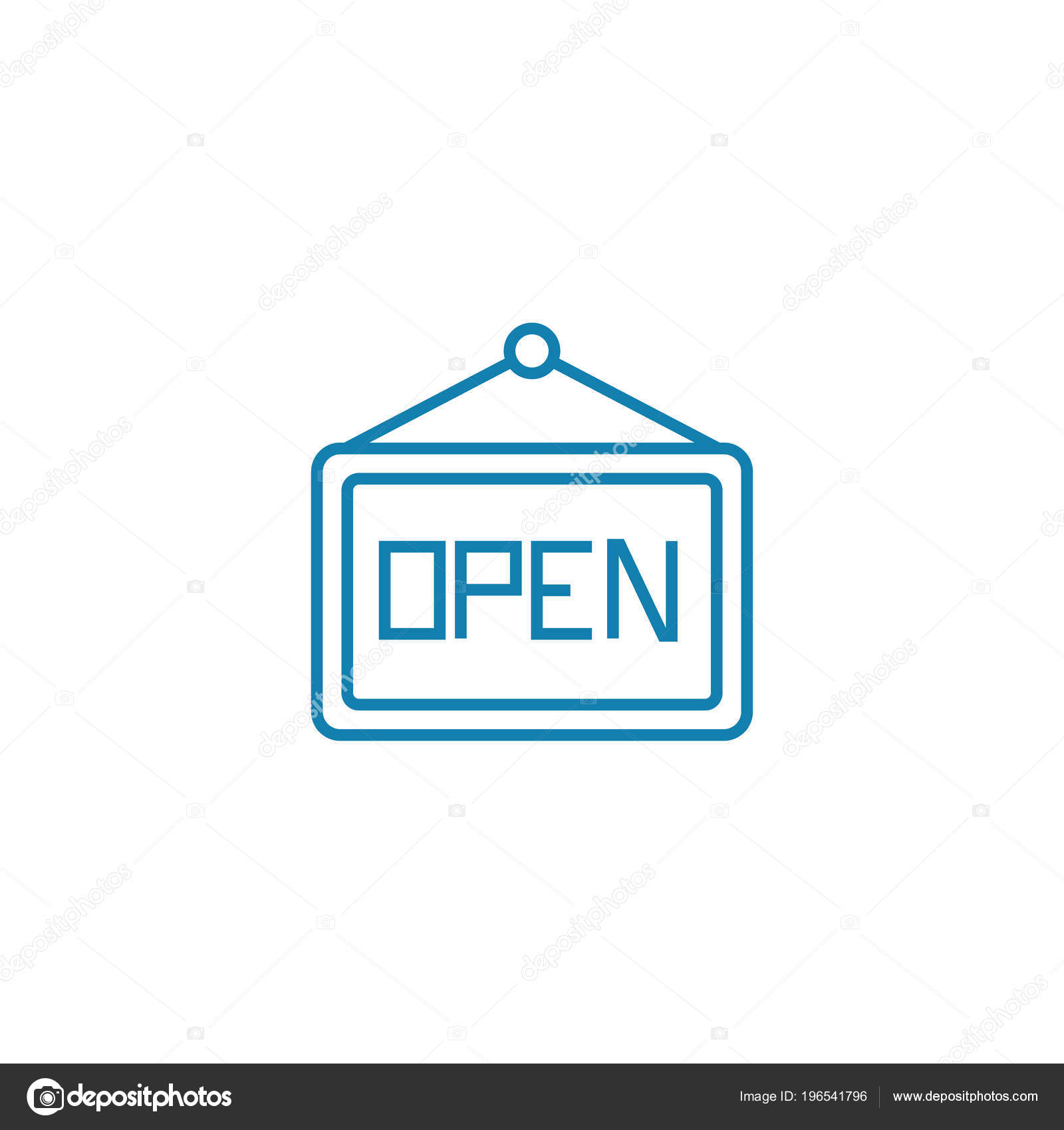 Arbeitszeiten lineares Icon-Konzept. Arbeitszeit Linienvektorzeichen ...