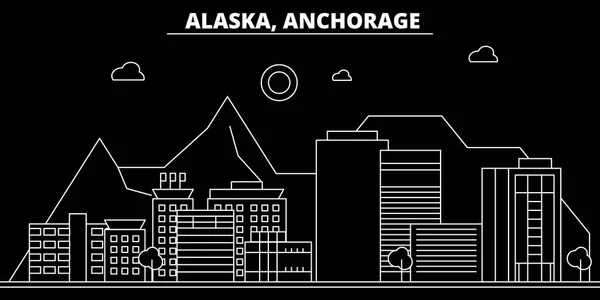 Anchorage skyline Vector Art Stock Images | Depositphotos